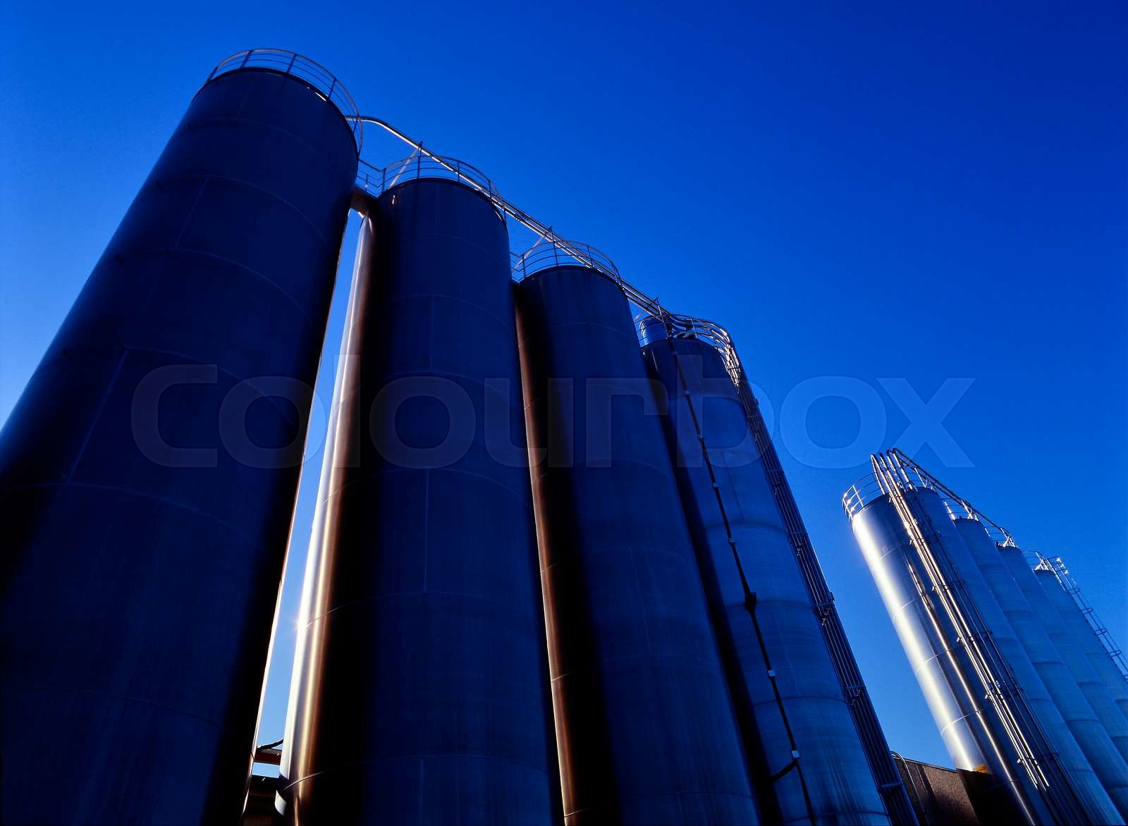 Tower Silos Bulk Storage | Stock image | Colourbox