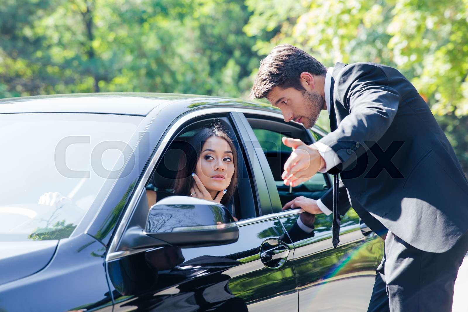 Man helping woman | Stock image | Colourbox