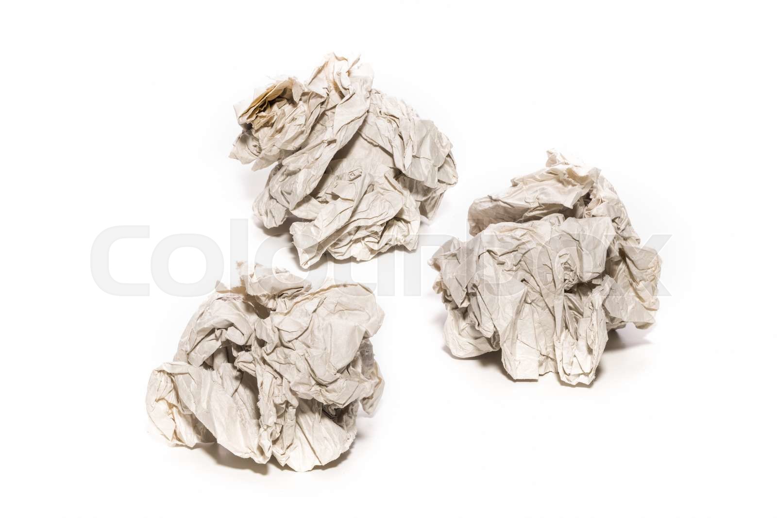 crumped papers | Stock image | Colourbox