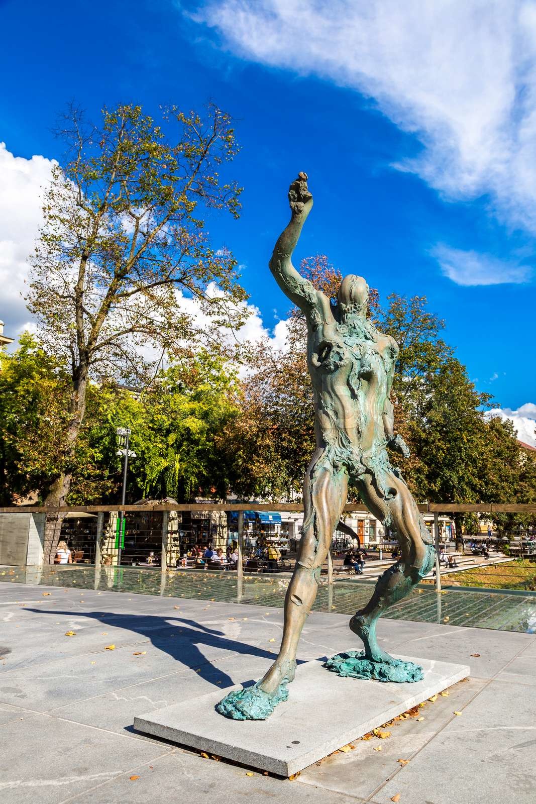 Statue of Prometheus in Ljubljana | Stock image | Colourbox