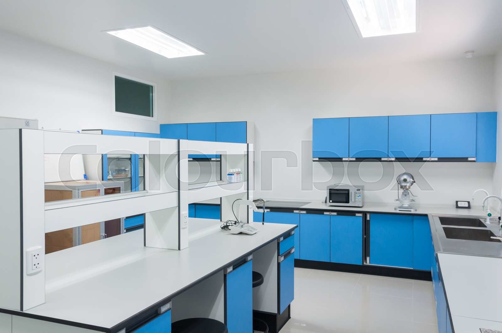Science modern lab interior architecture. | Stock image | Colourbox
