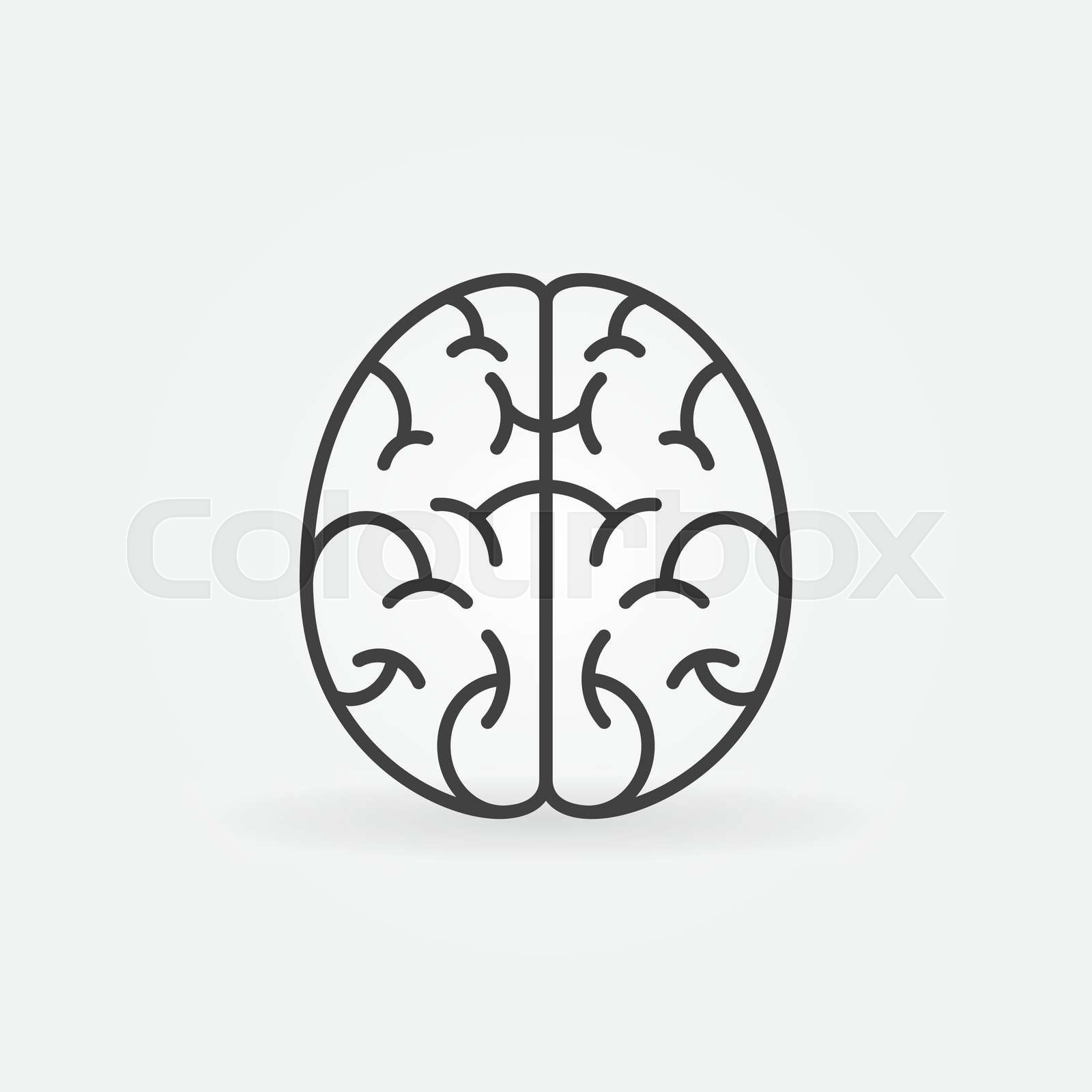 Brain icon | Stock vector | Colourbox