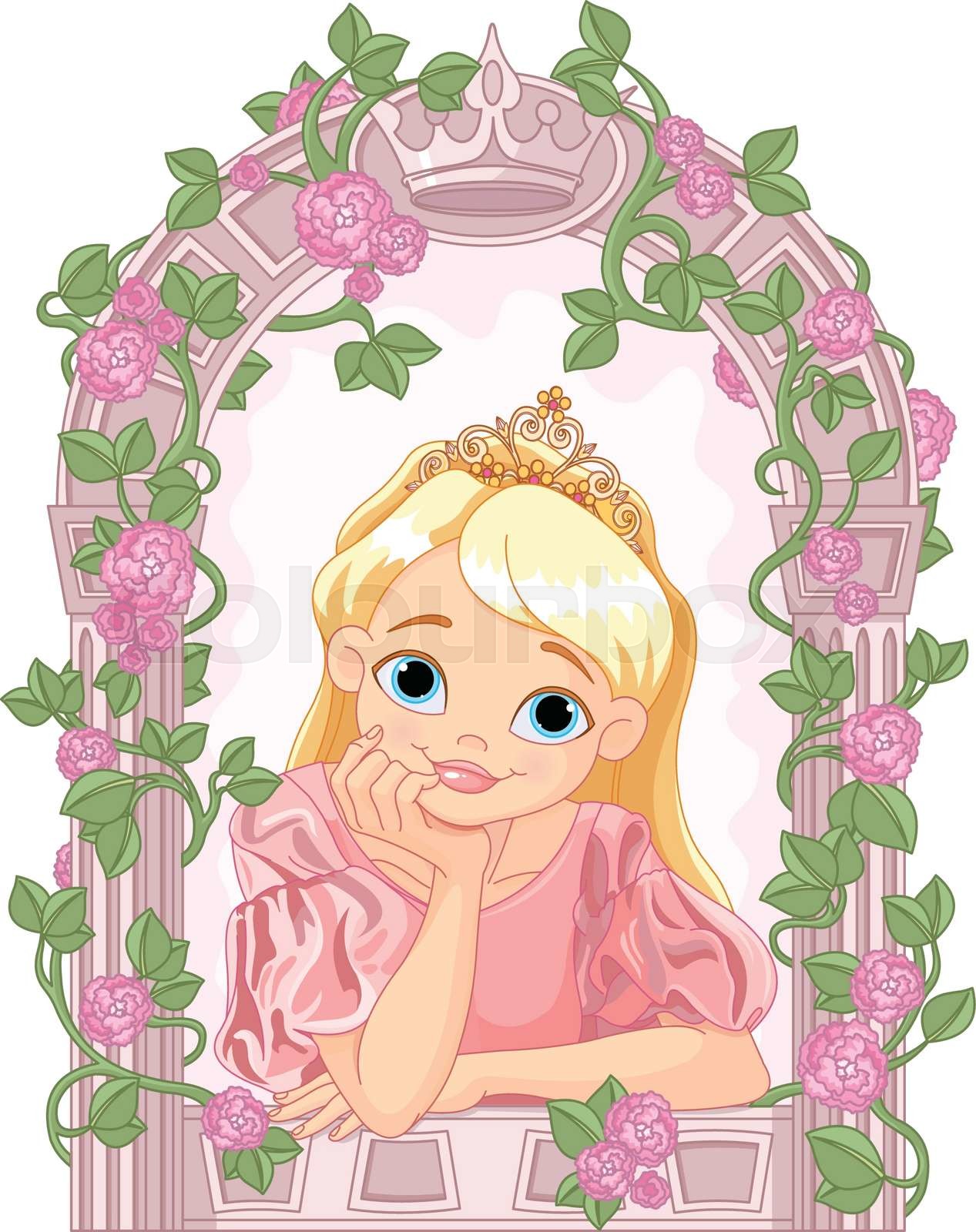 Beautiful princess | Stock vector | Colourbox