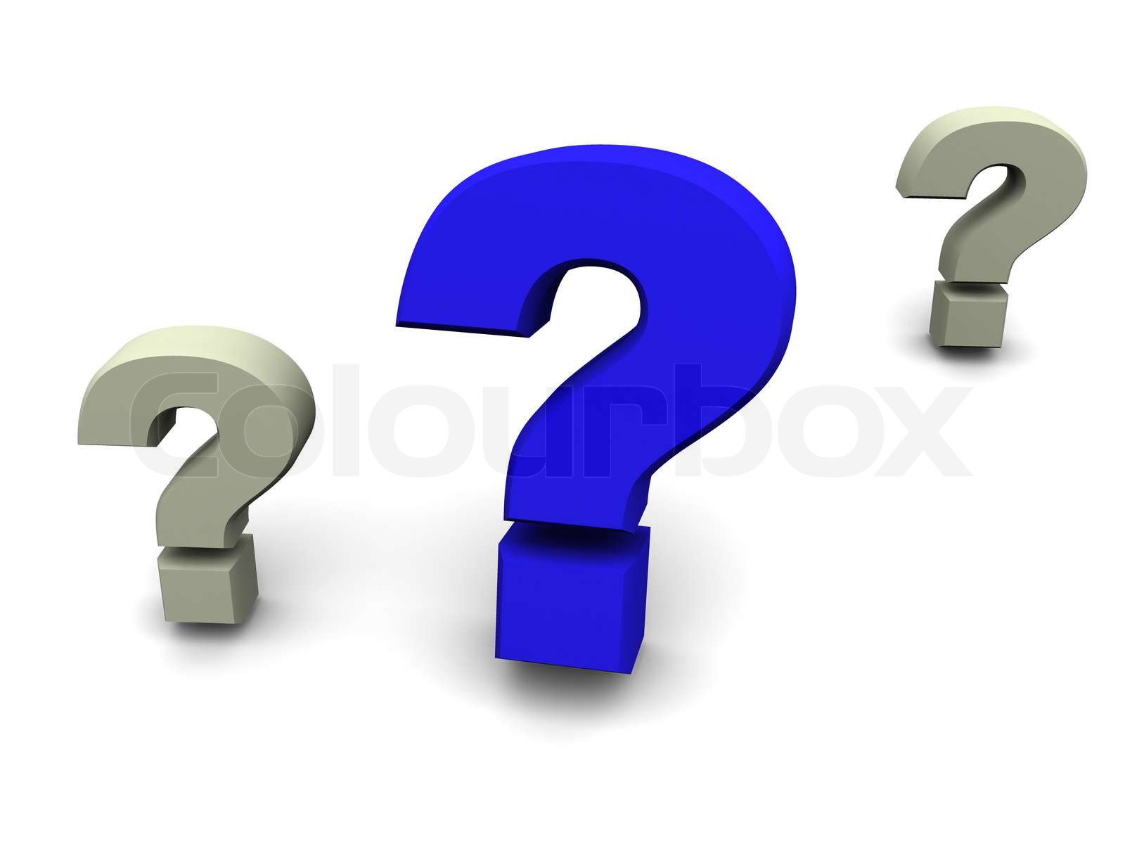 question. 3d | Stock image | Colourbox