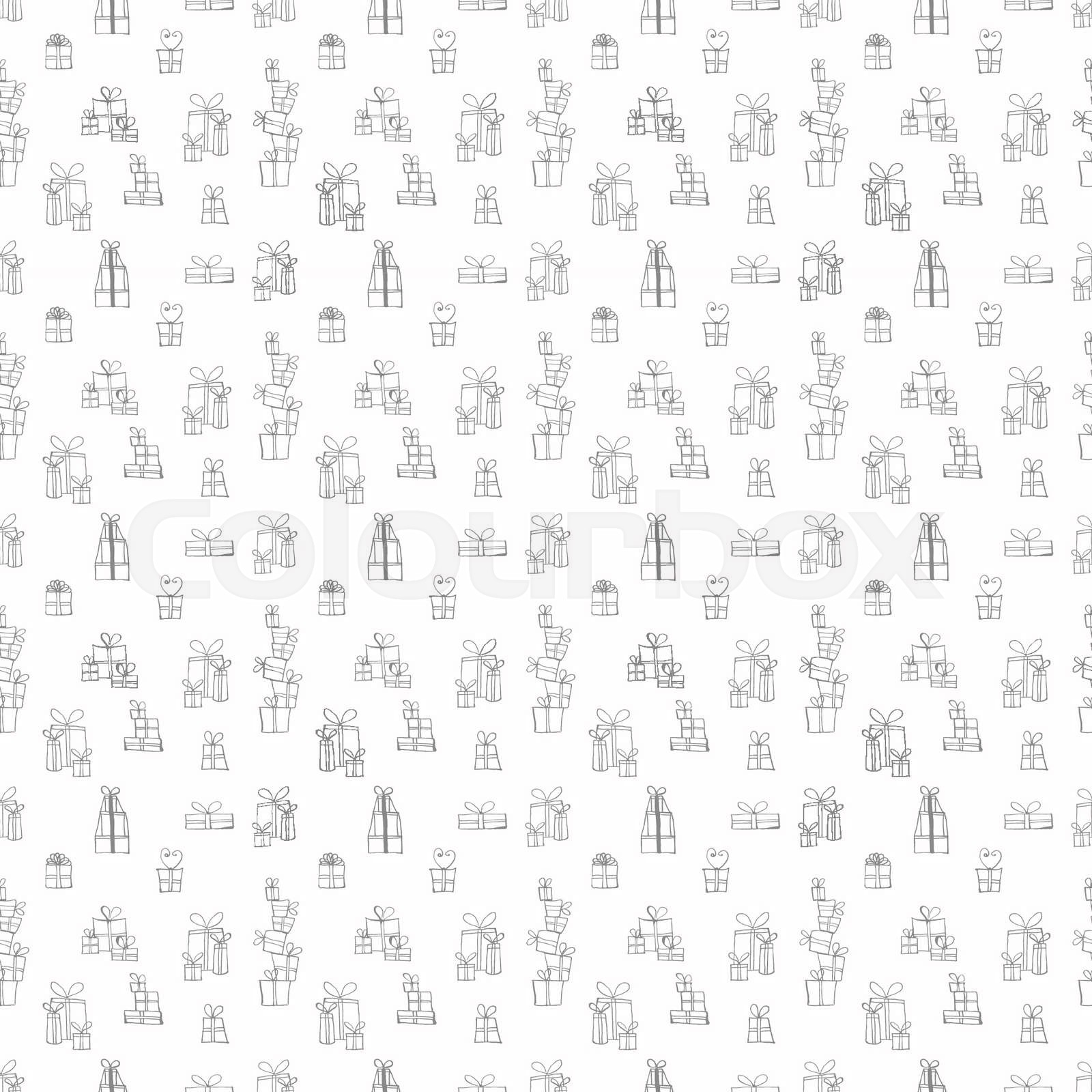 Seamless texture with gift boxes. | Stock vector | Colourbox