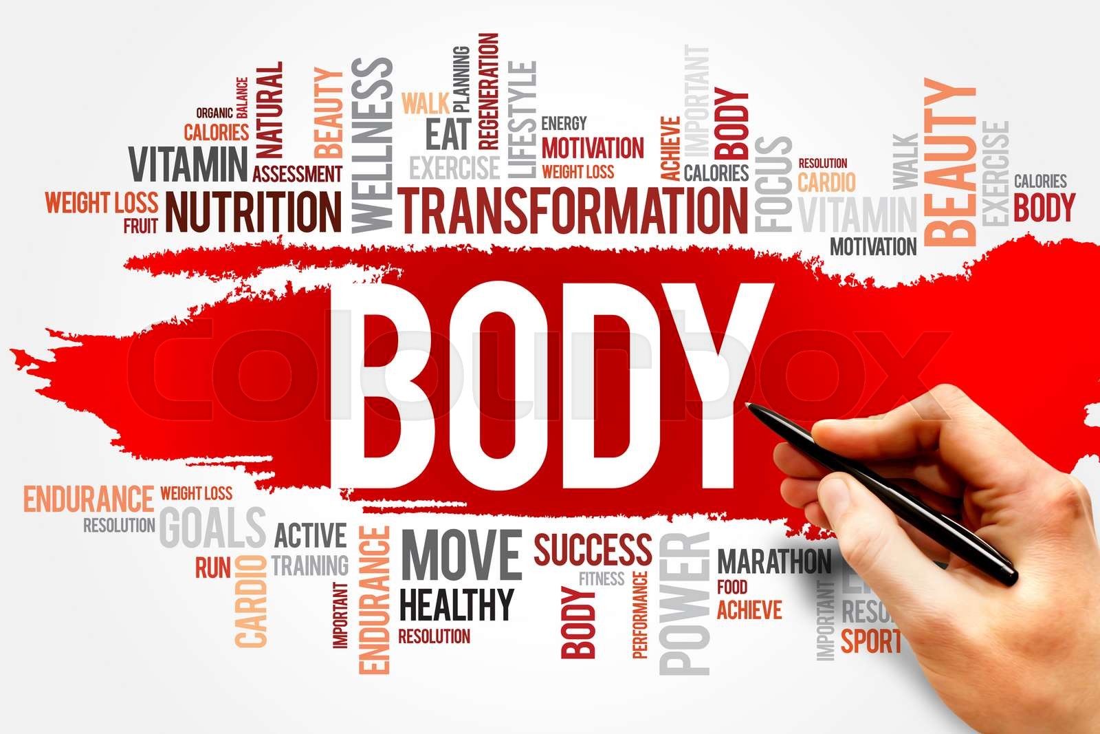 BODY word cloud | Stock image | Colourbox