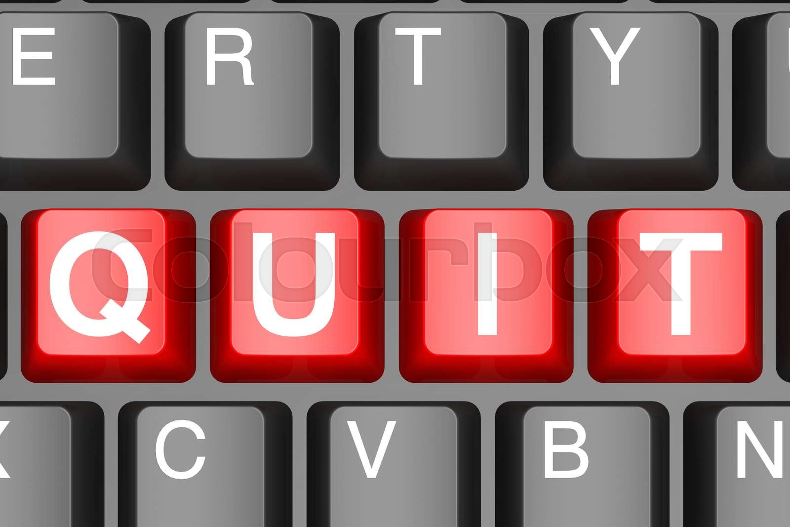 Red Quit Button On Modern Computer Keyboard Stock Image Colourbox red-quit-button-on-modern-computer-keyboard-stock-image-colourbox