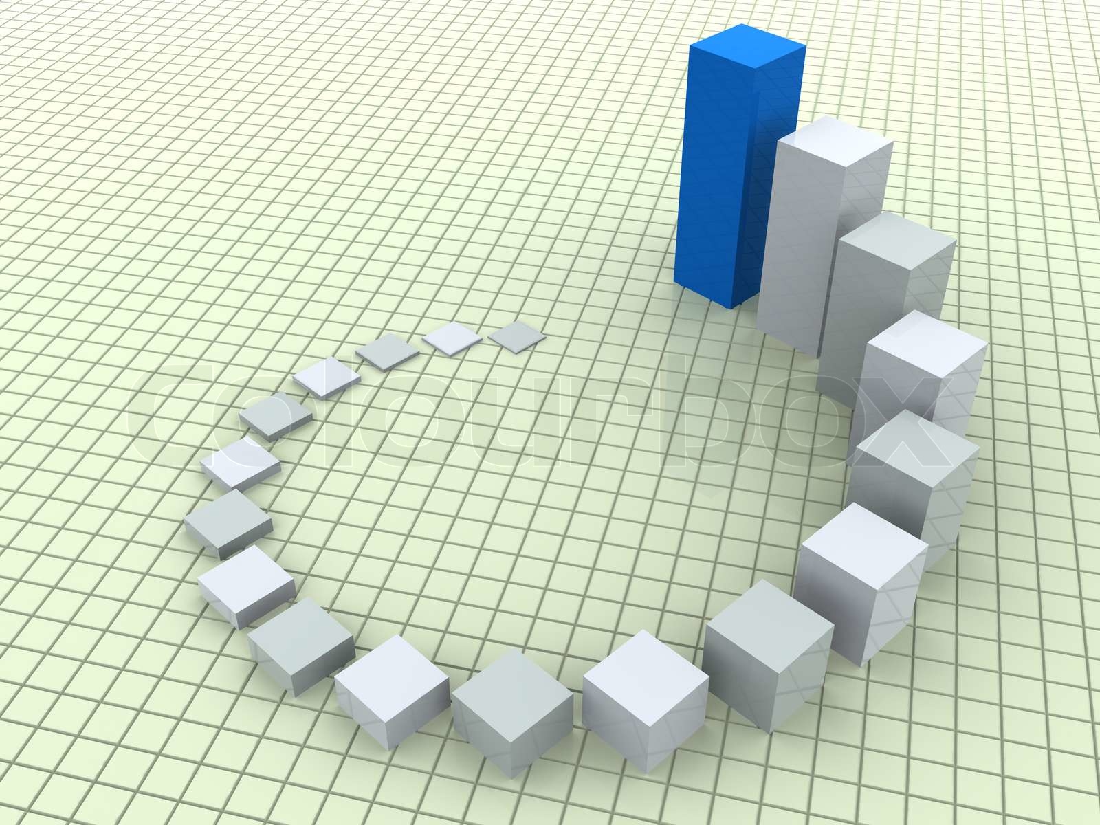 3d business statistics | Stock image | Colourbox