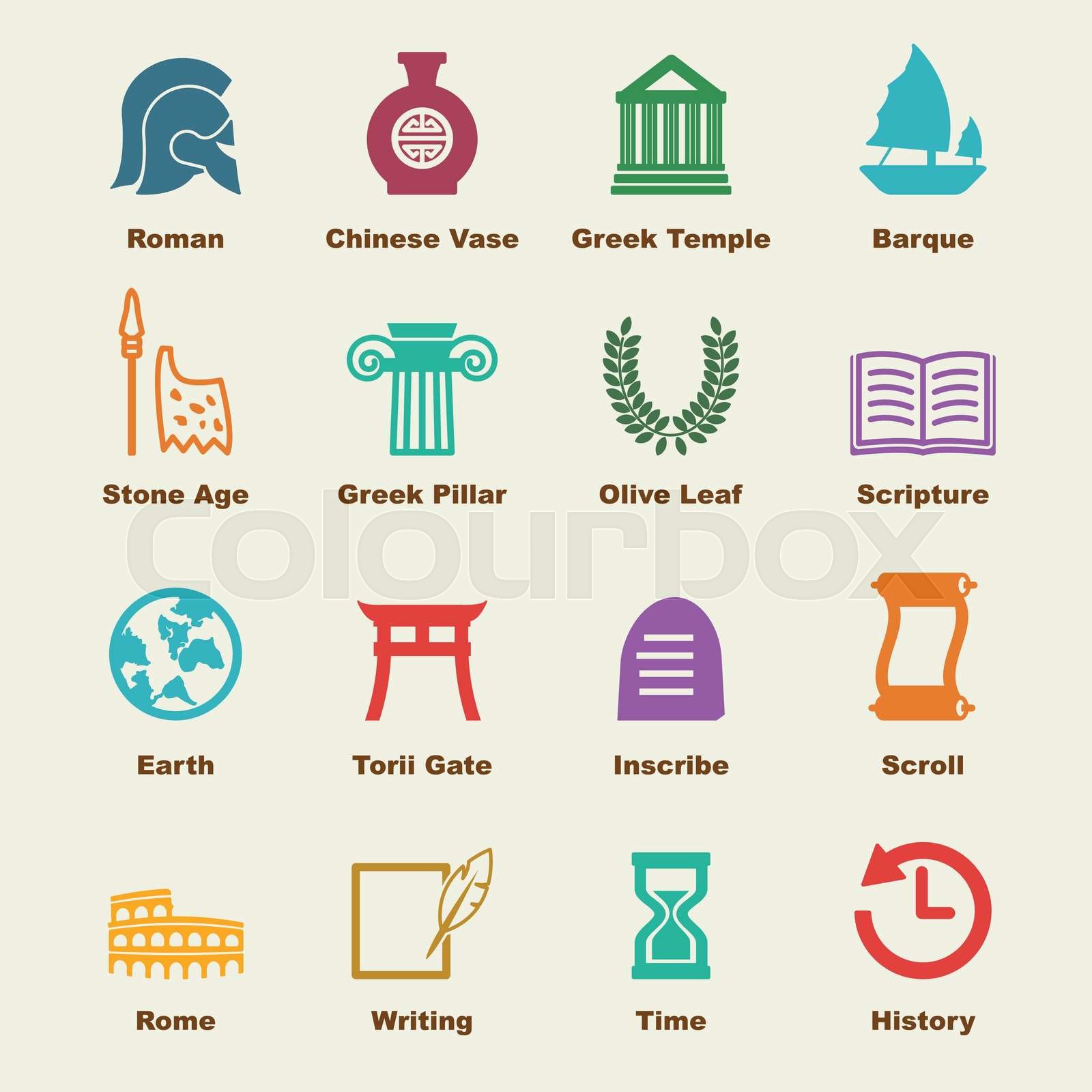 history elements | Stock vector | Colourbox