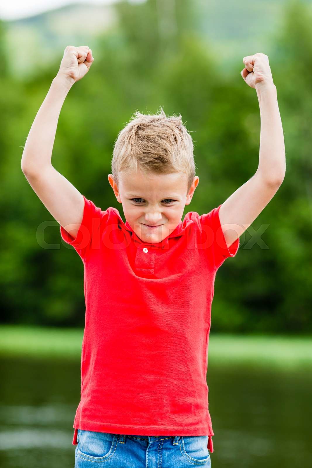 Excited boy | Stock image | Colourbox