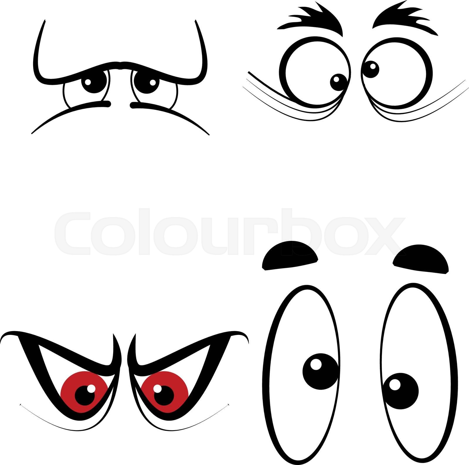 augen, cartoon, illustration | Stock-Vektor | Colourbox