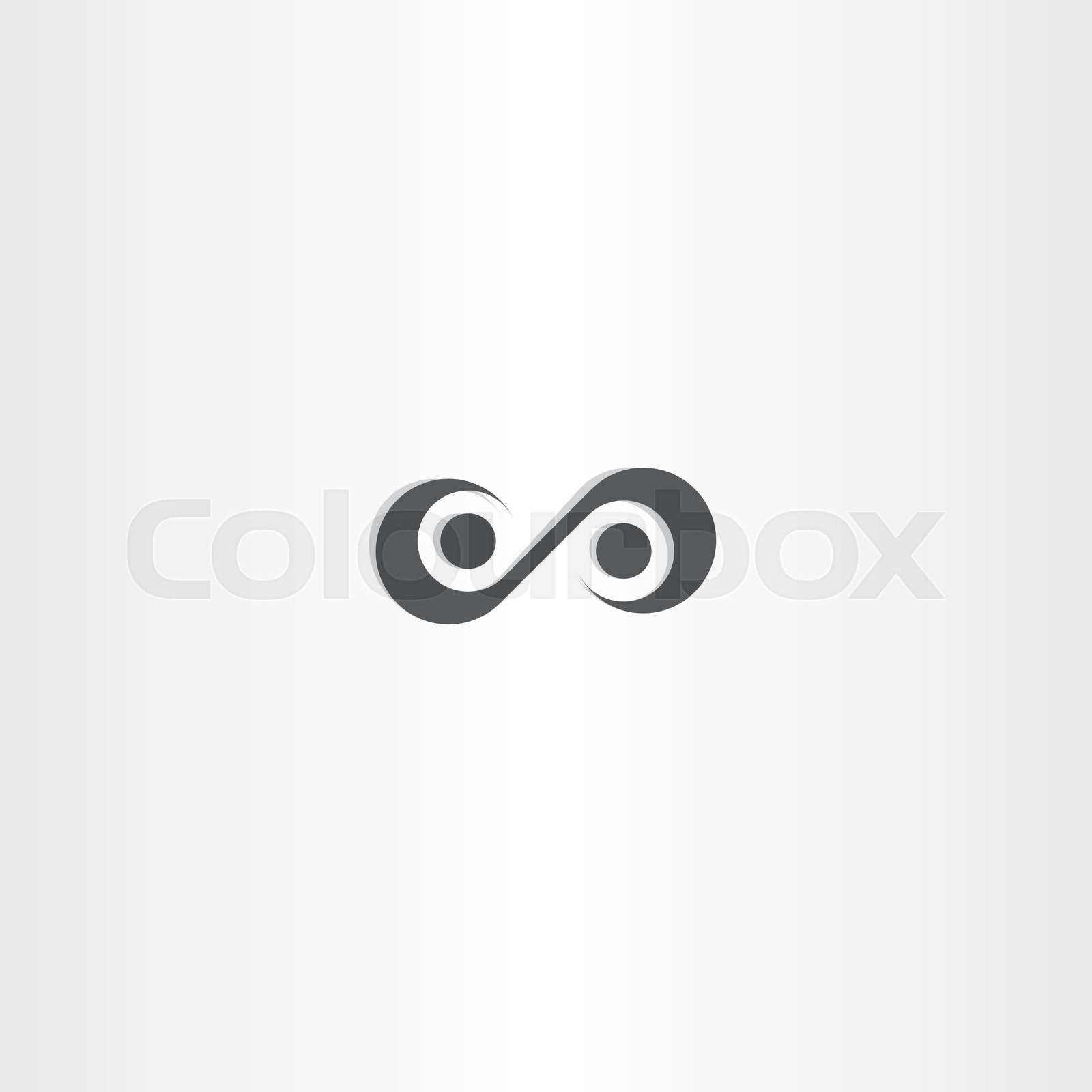 people handshake infinity symbol vector | Stock vector | Colourbox