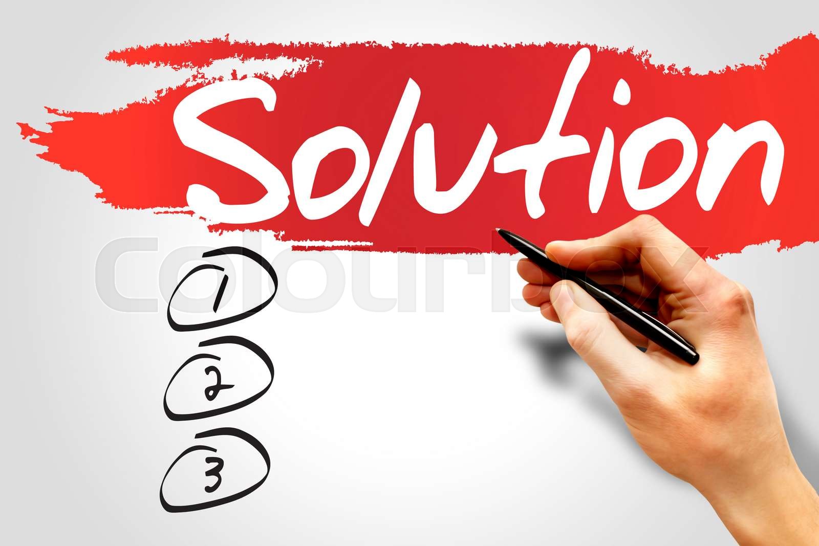 Solution | Stock image | Colourbox