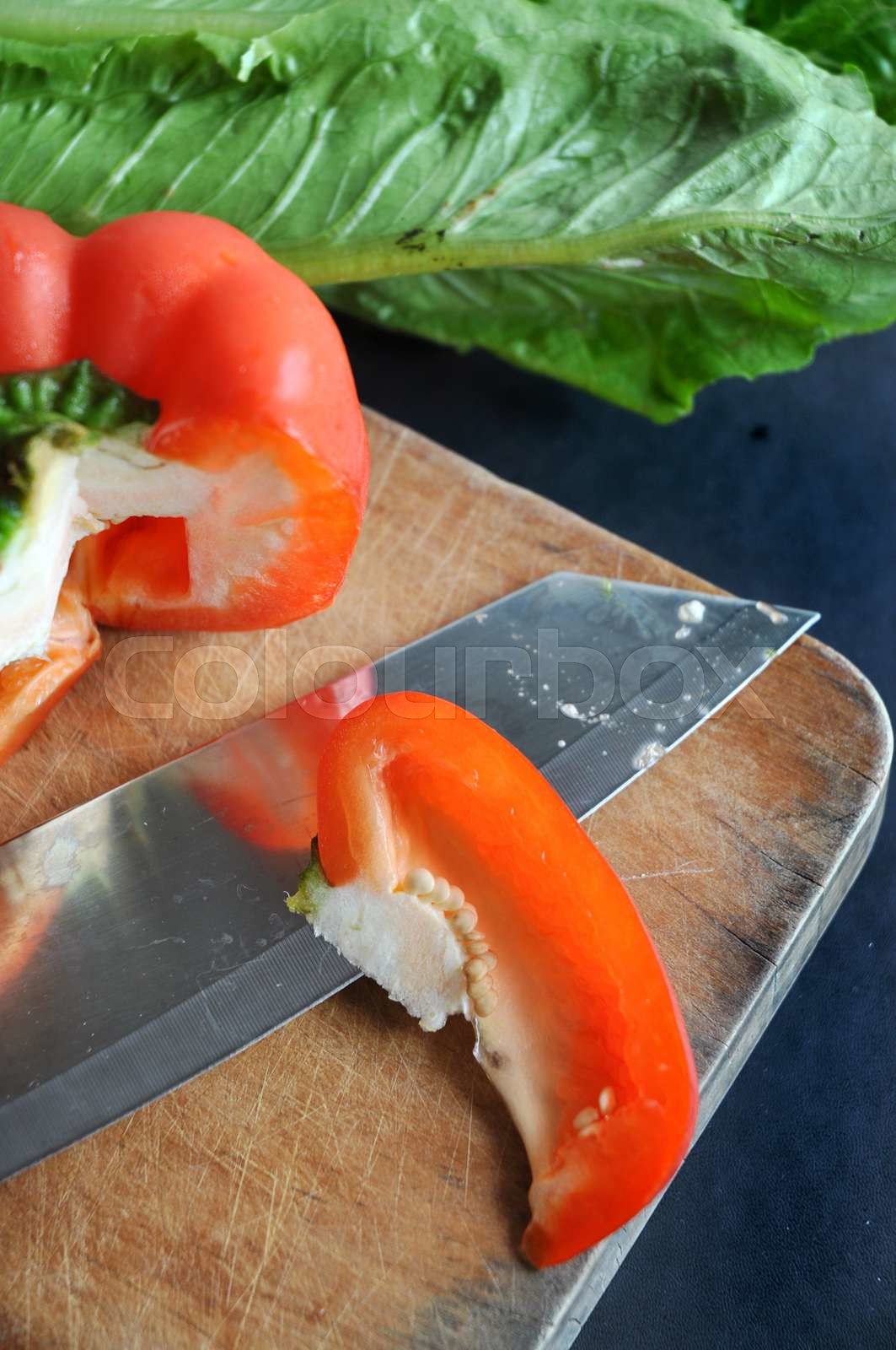 piece of bell pepper | Stock image | Colourbox