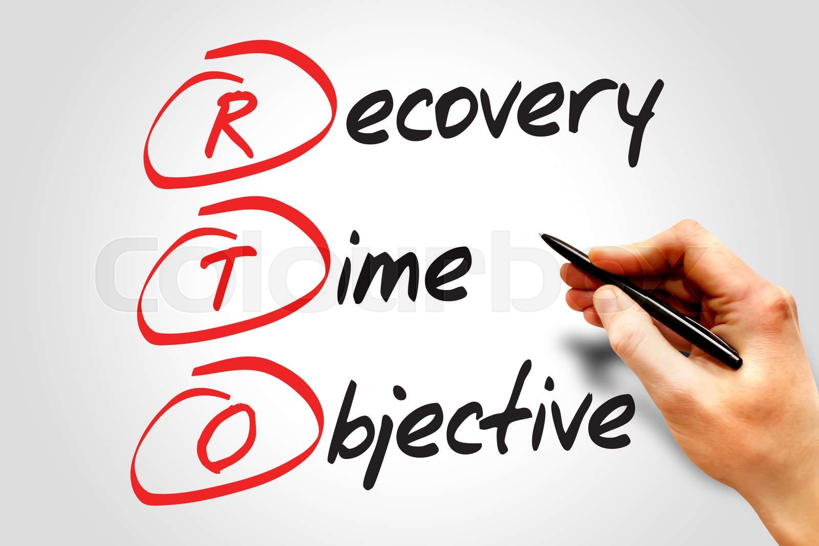 Recovery Time Objective | Stock image | Colourbox