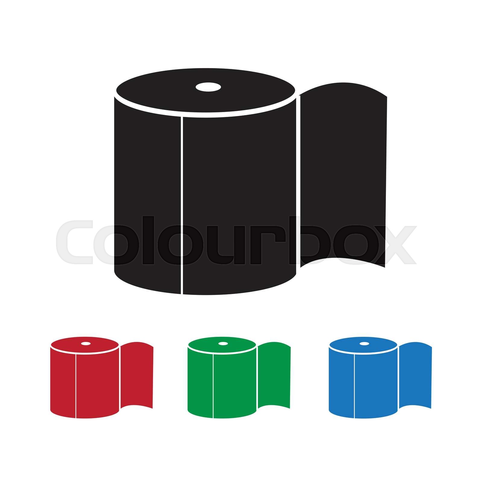 Toilet Paper Icon | Stock vector | Colourbox