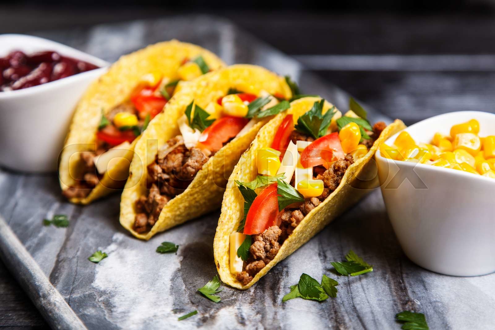 Delicious tacos | Stock image | Colourbox