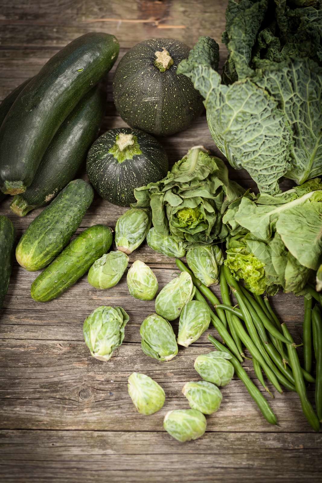 Assortment of green vegetables | Stock image | Colourbox