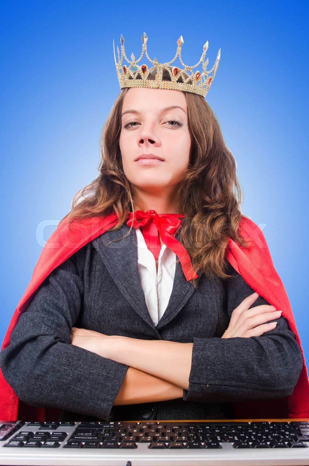 Office queen isolated on the white | Stock image | Colourbox