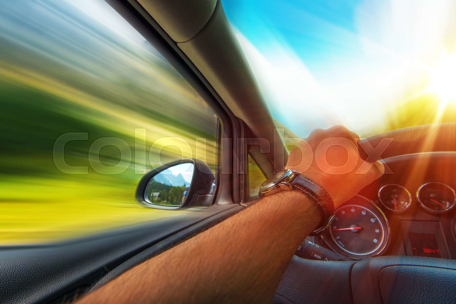 Fast Car Driving | Stock image | Colourbox