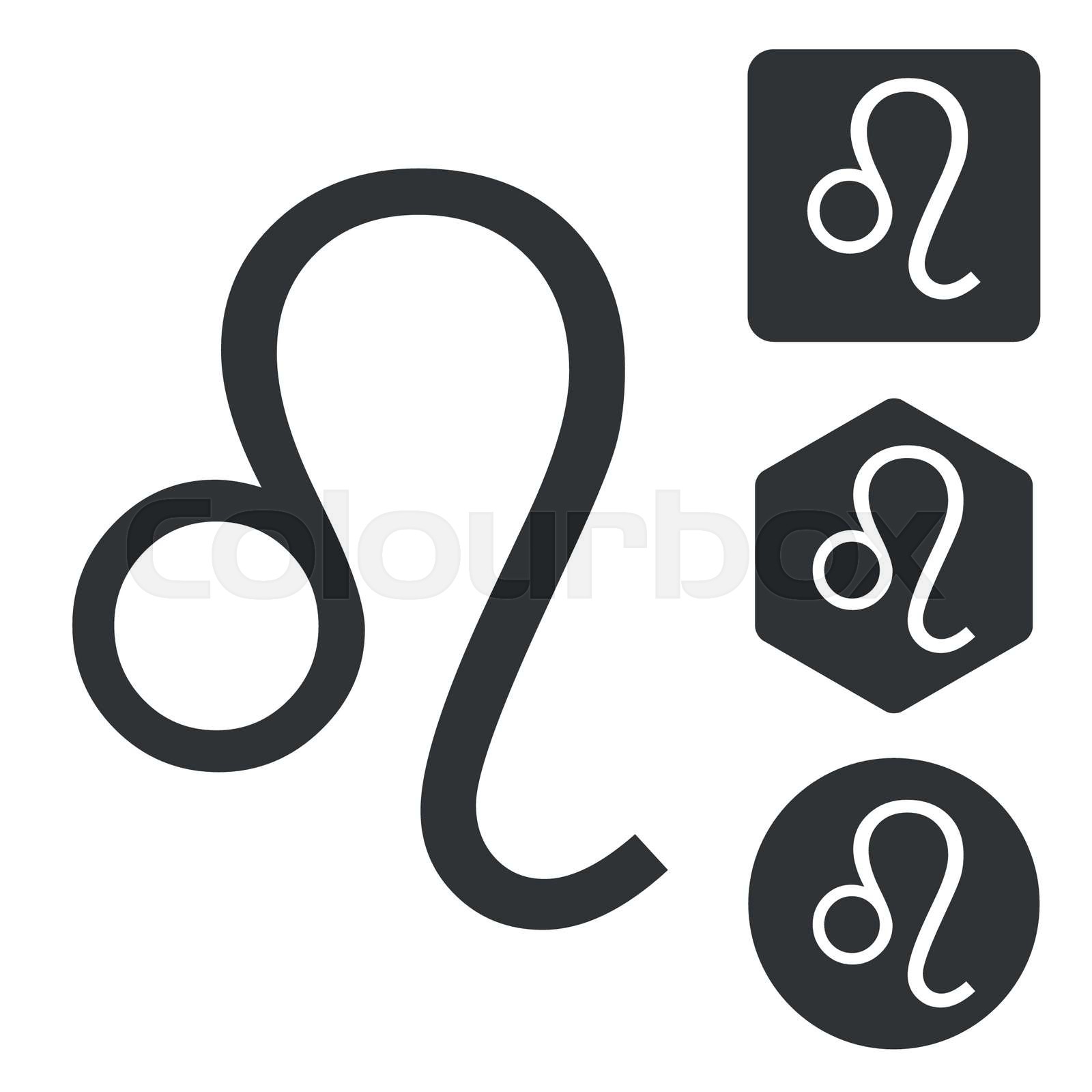 löwe, icon, set | Stock-Vektor | Colourbox