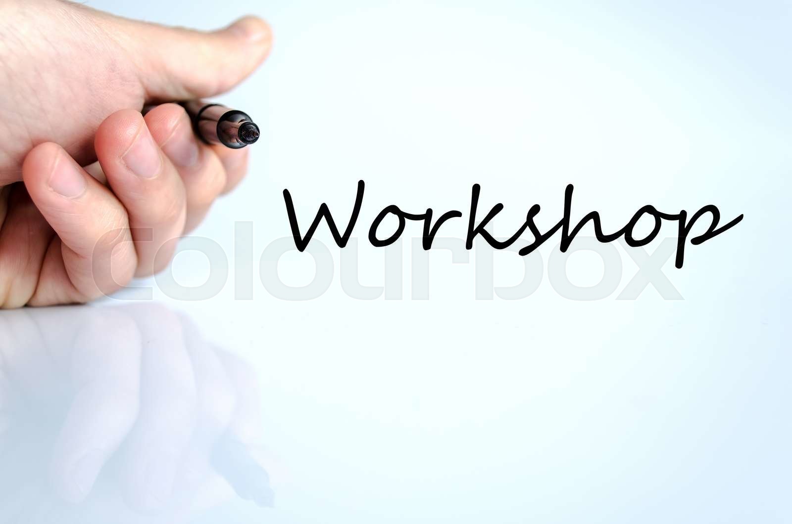 Workshop text concept | Stock image | Colourbox
