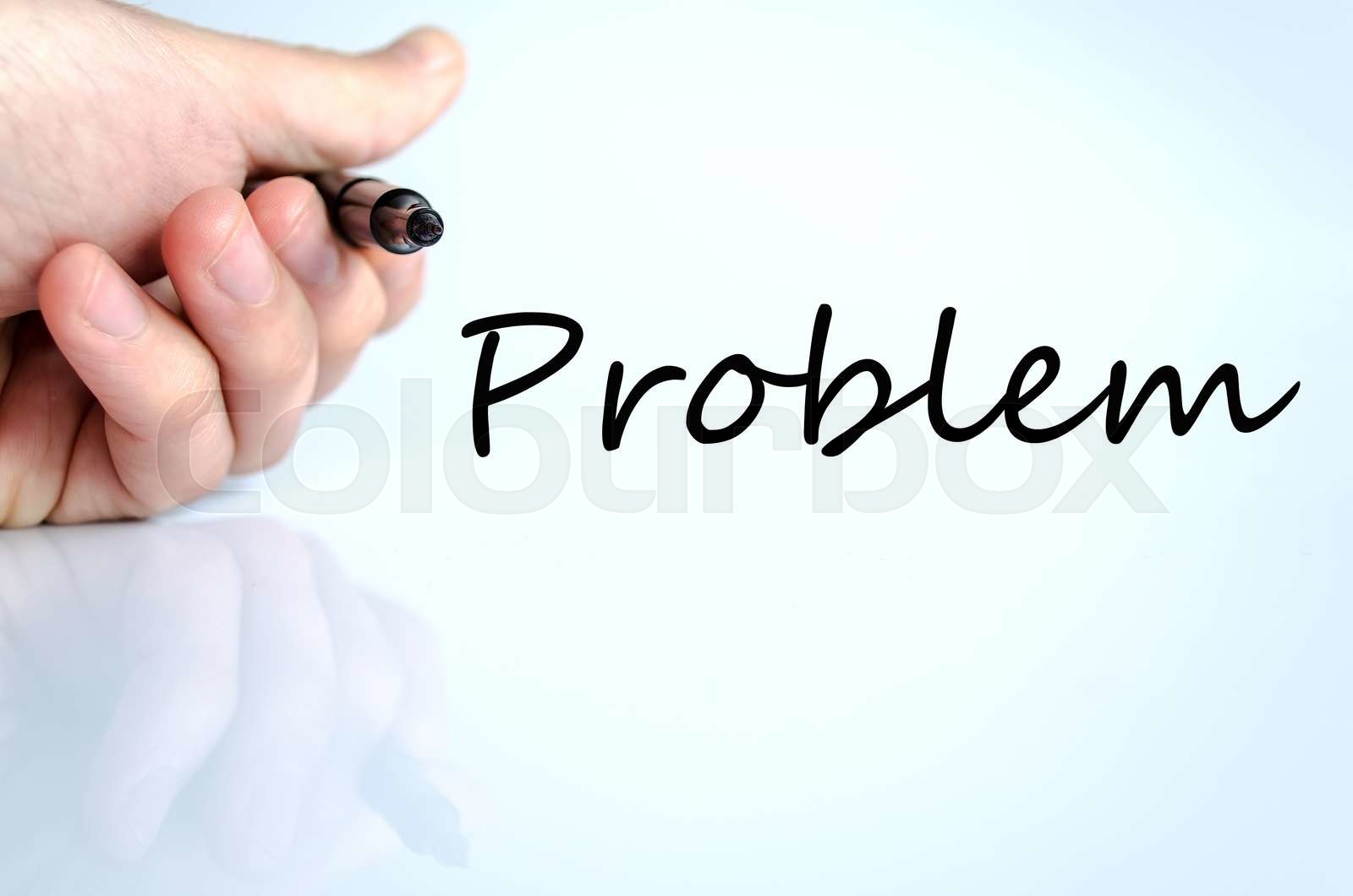 Problem text concept | Stock image | Colourbox