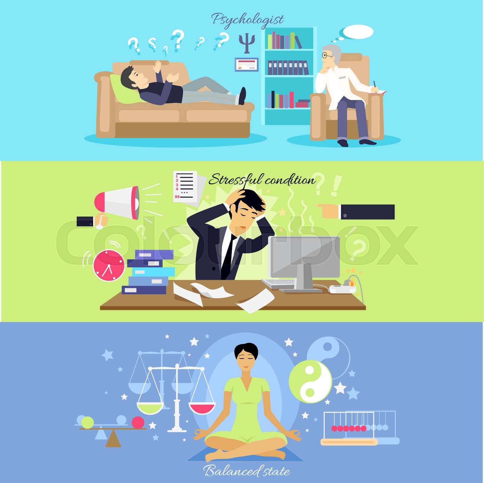 Psychological Human Mental Balance | Stock vector | Colourbox