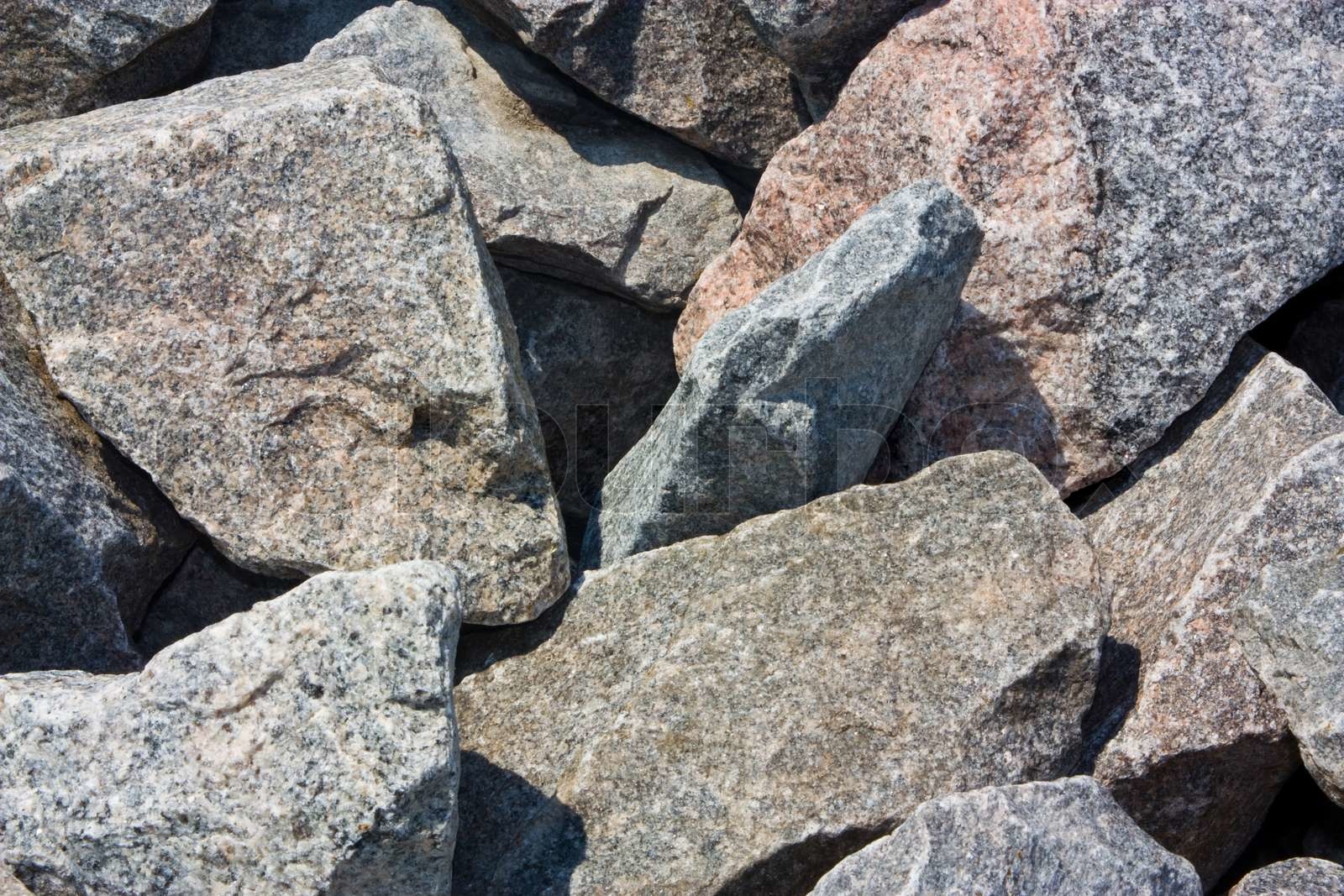 Rubble stones as a backdrop | Stock image | Colourbox