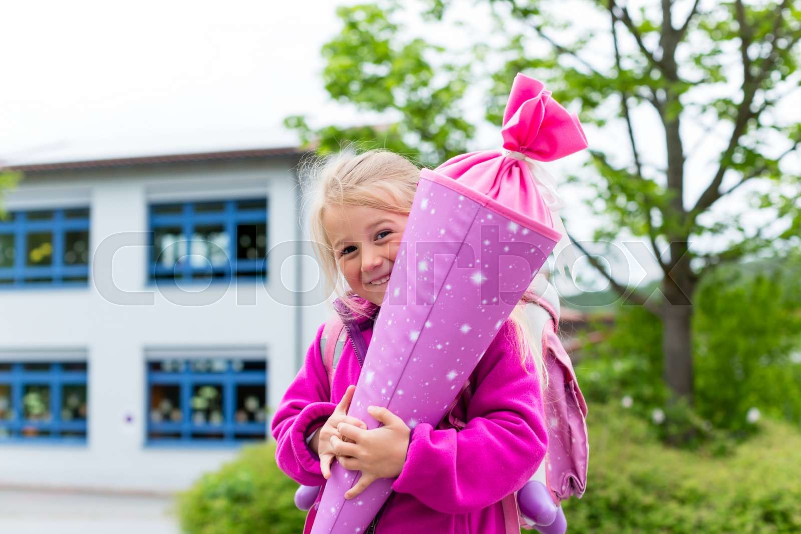 Student at first day in school | Stock image | Colourbox