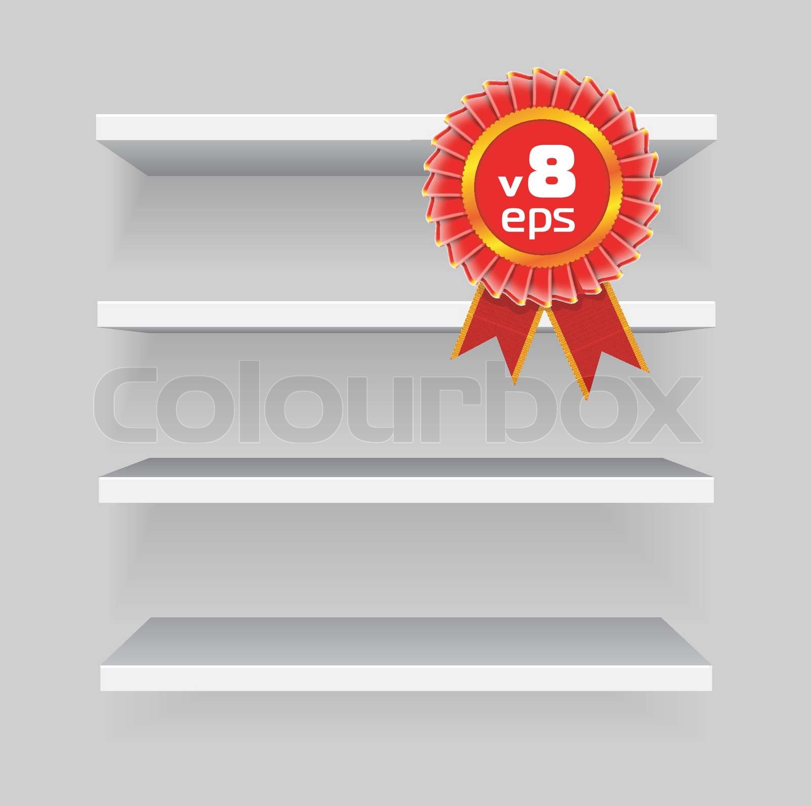 Vector Regale auf grauem Hintergrund. | Stock-Vektor | Colourbox