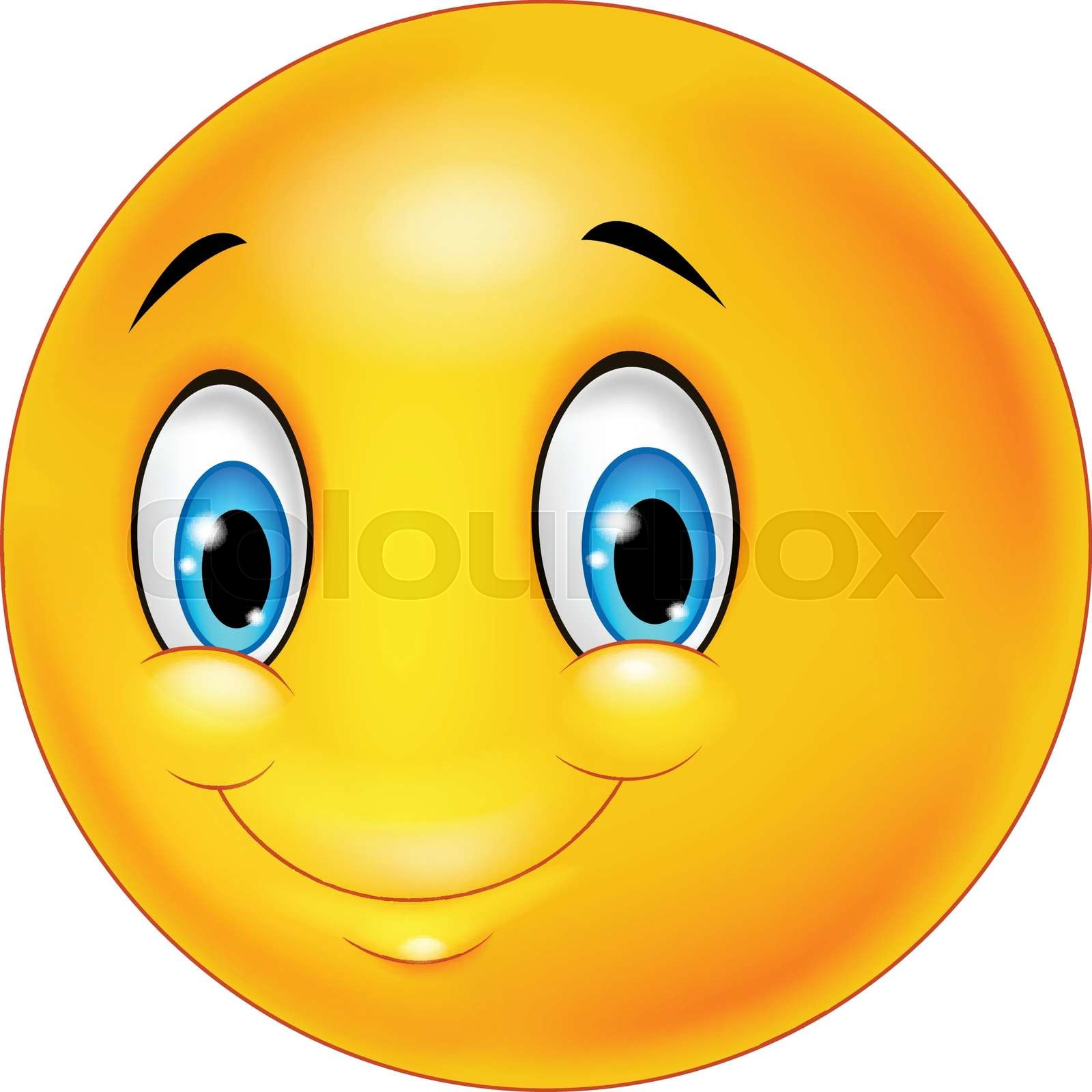 smil, emoticon, smiley | Stock vektor | Colourbox