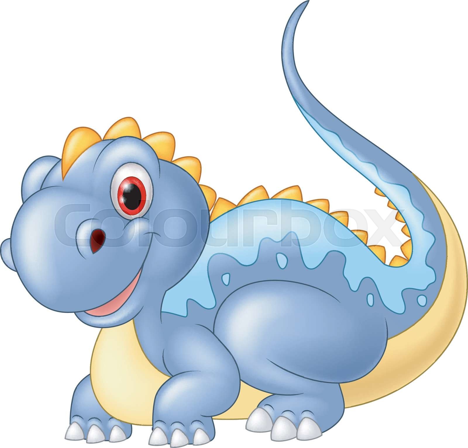 adorable dinosaur sitting | Stock vector | Colourbox