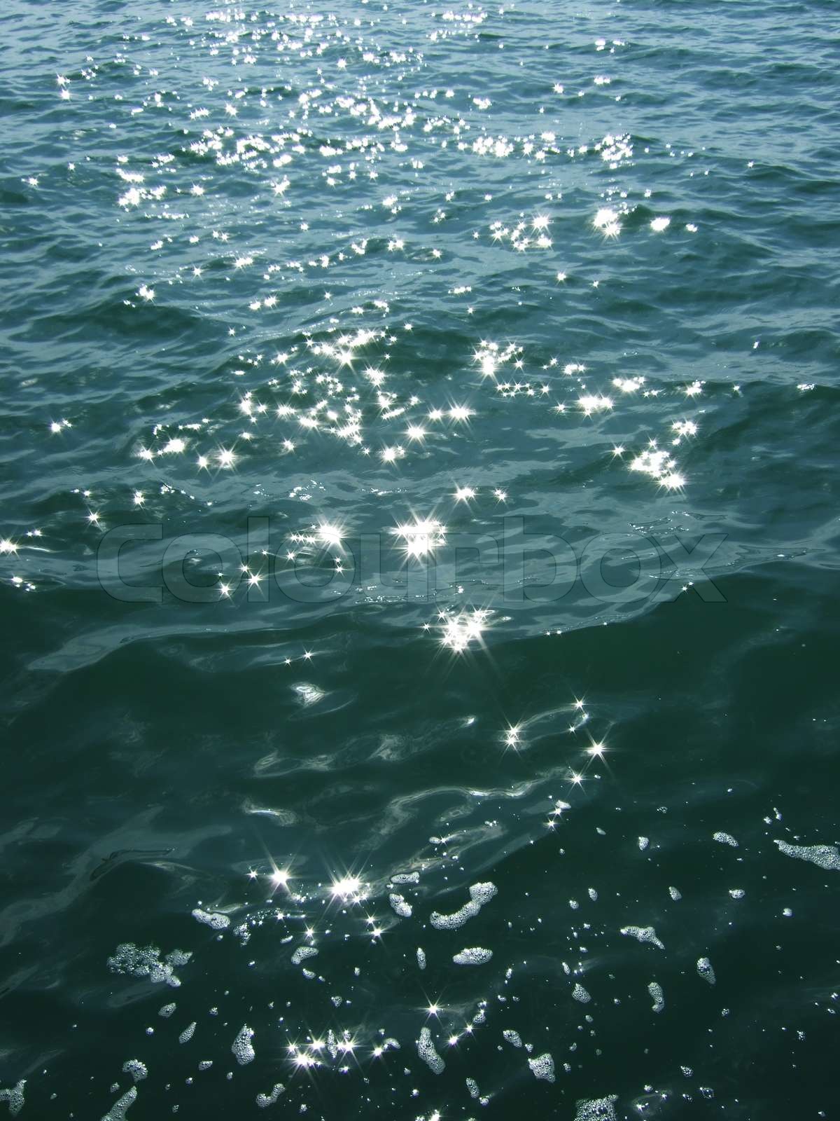 sun reflecting on sea water | Stock image | Colourbox