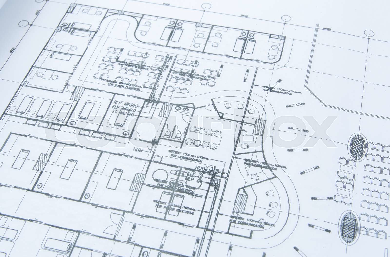arkitektonisk, plan, arkitekt | Stock foto | Colourbox