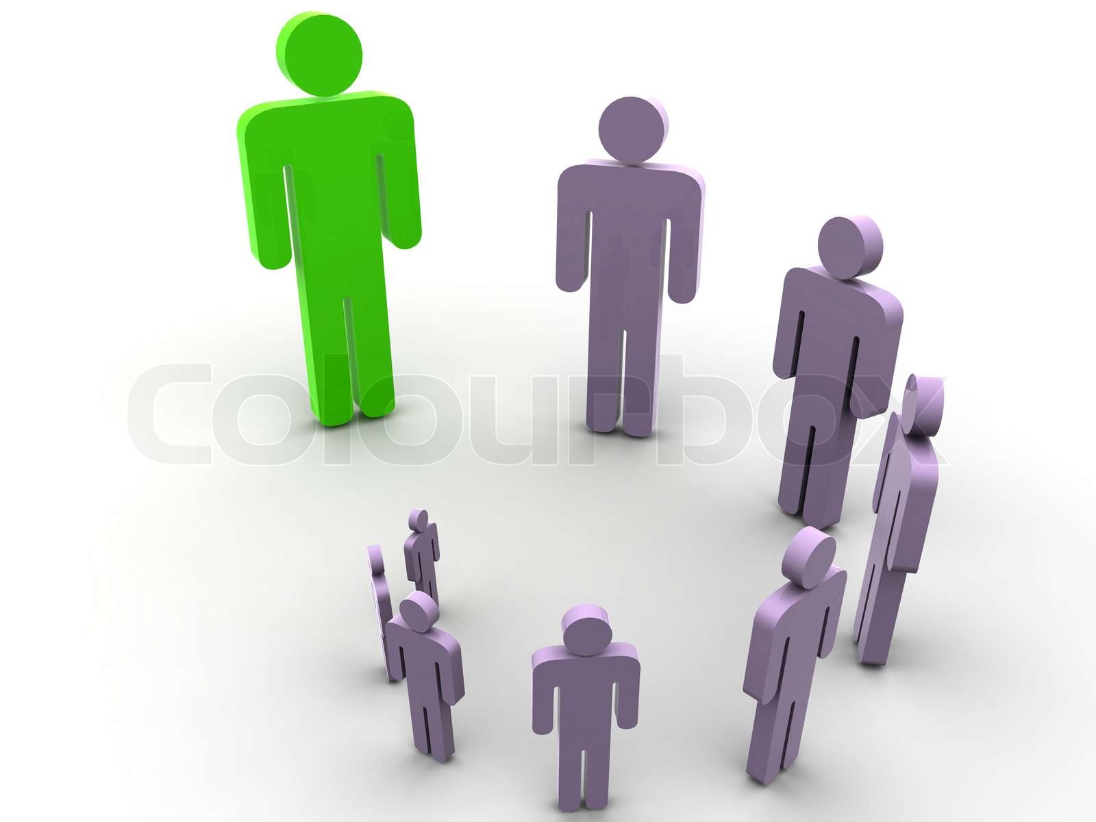 Silhuet på den person. | Stock foto | Colourbox