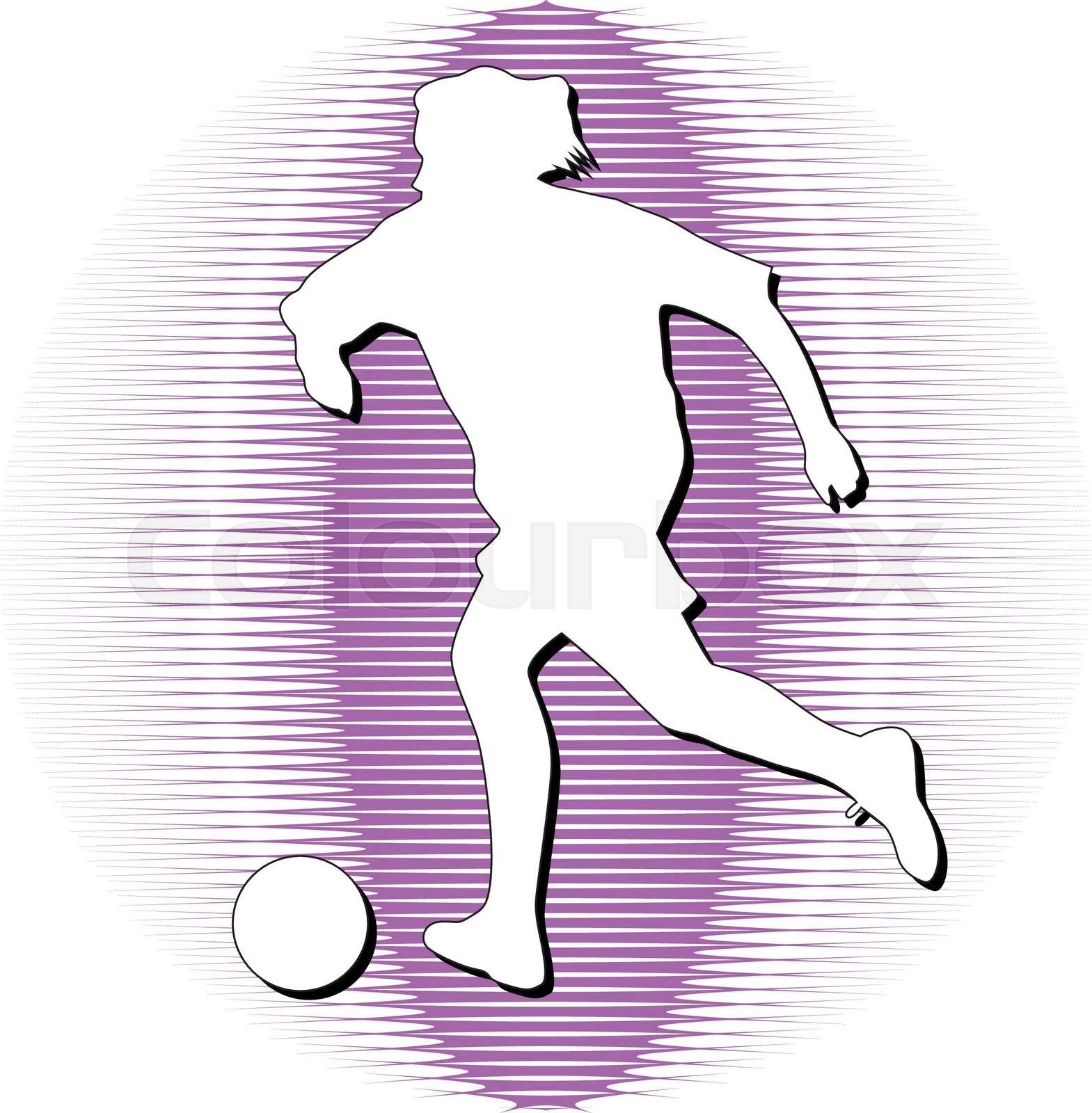 Woman Soccer Player | Stock vector | Colourbox