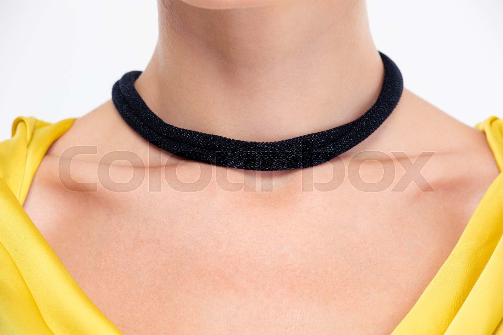 Necklace on female neck | Stock image | Colourbox