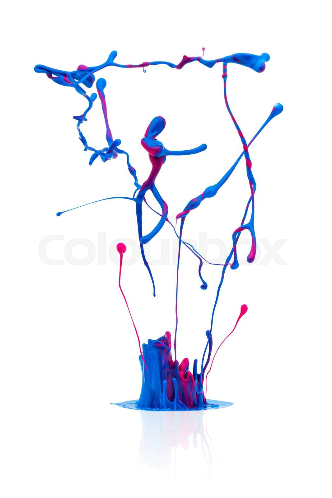 abstract paint splash on white | Stock image | Colourbox