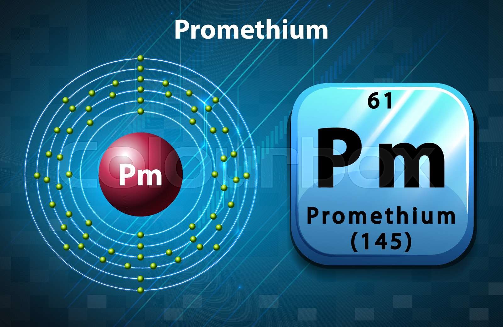 mn_atom3_26 | Stock vector | Colourbox