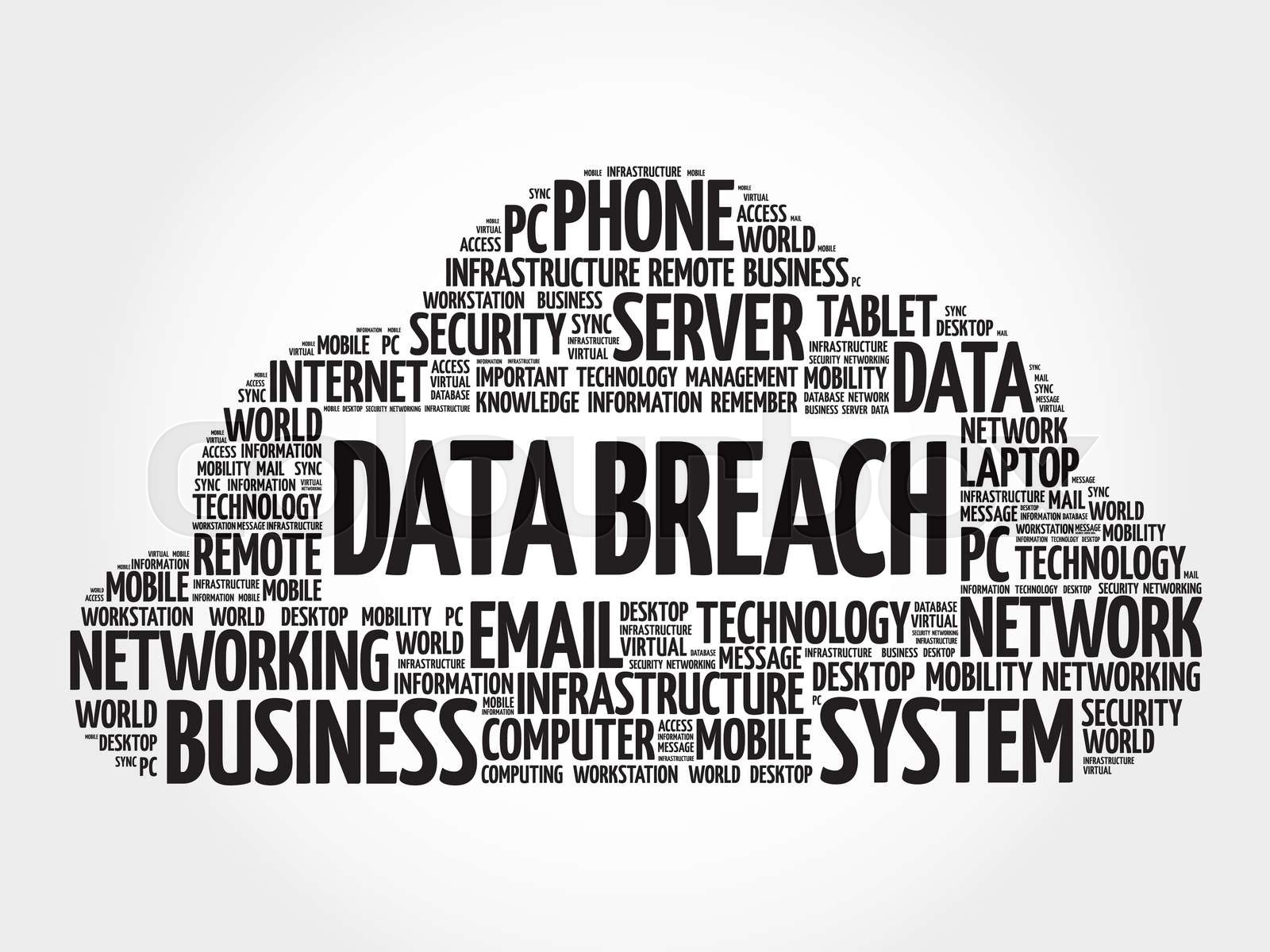 Data Breach word cloud concept | Stock vector | Colourbox Data Breach word cloud concept | Stock vector | Colourbox