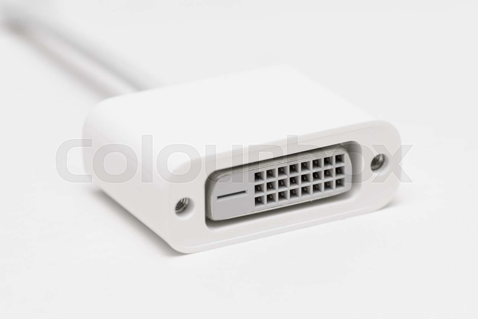 Dvi Digital Visual Interface Port And Cable Stock Image Colourbox