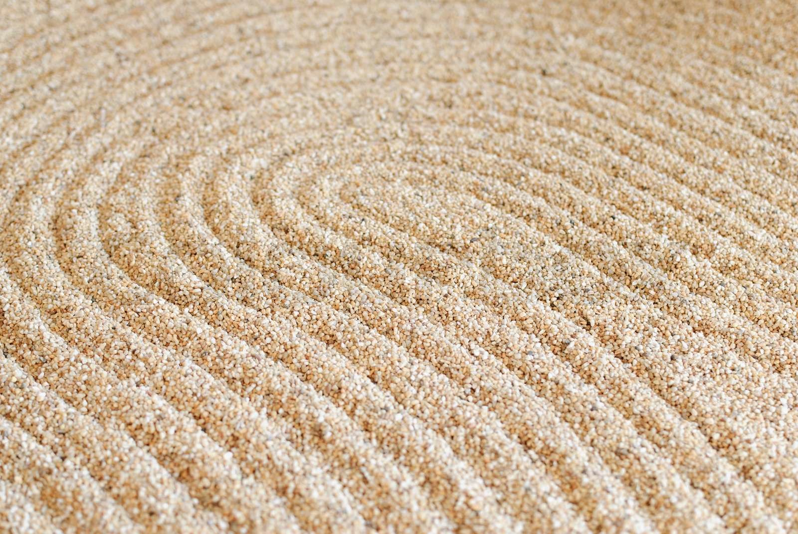 Zen sand pattern | Stock image | Colourbox