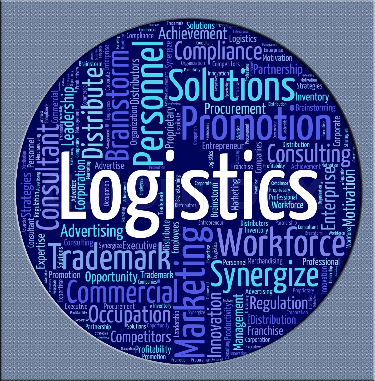 Logistics Word Shows Strategies Analysis And Logistical | Stock image ...