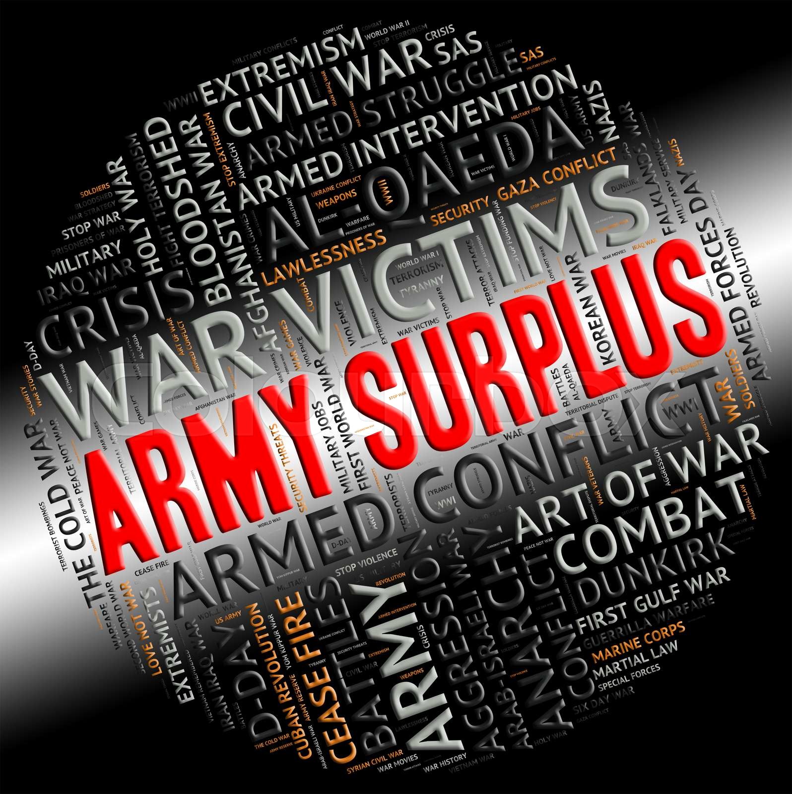 Army Surplus Represents Military Service And Armies | Stock image ...