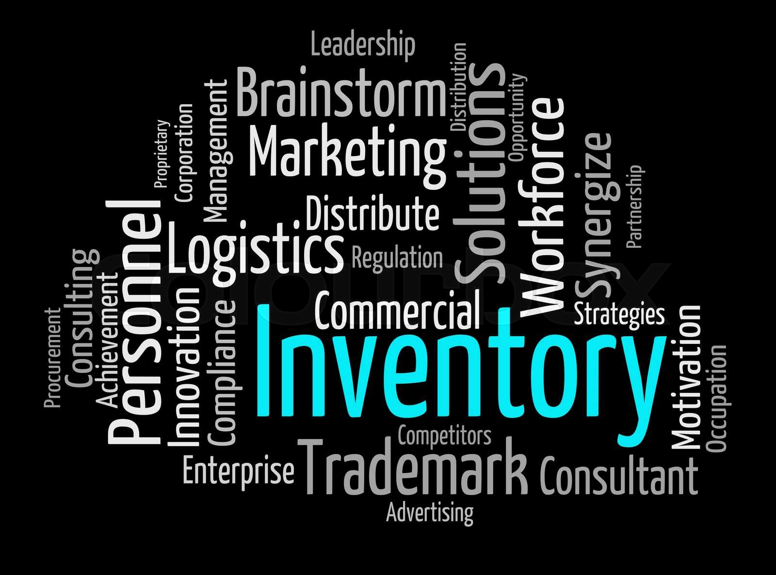 Inventory Word Indicates Words Merchandise And Inventories | Stock ...