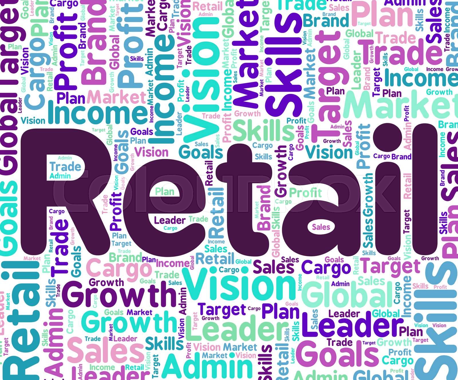 Retail Word Means Selling Commerce And Sell | Stock image | Colourbox