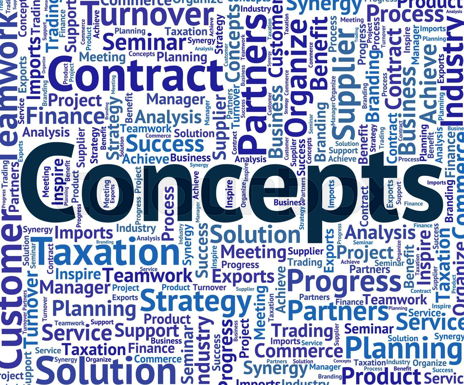 Concepts Word Represents Thinking Theory And Think | Stock image ...