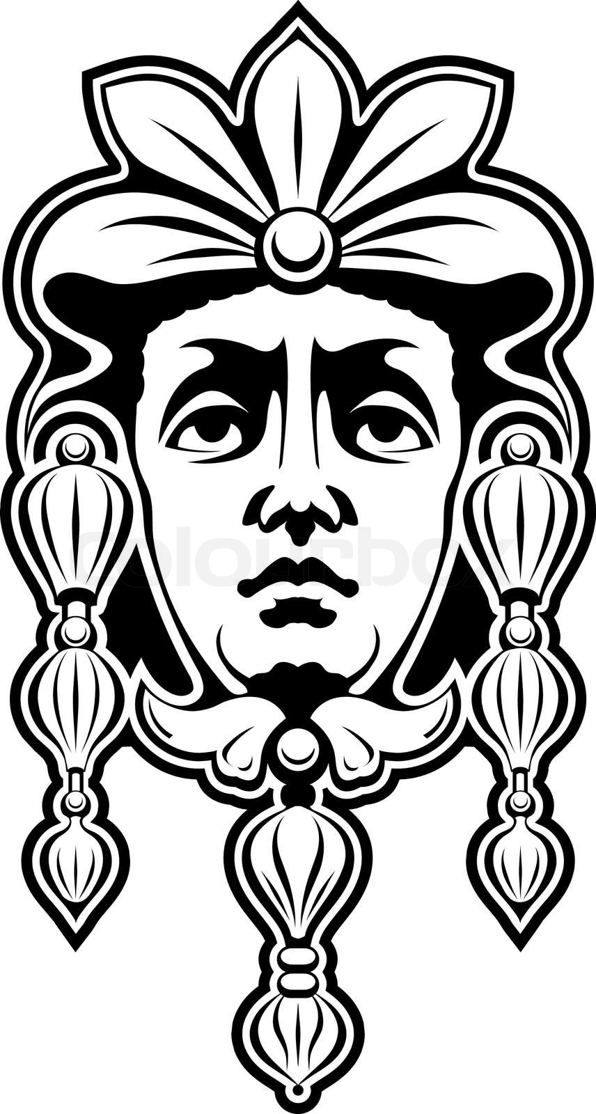 Mascaron | Stock vector | Colourbox