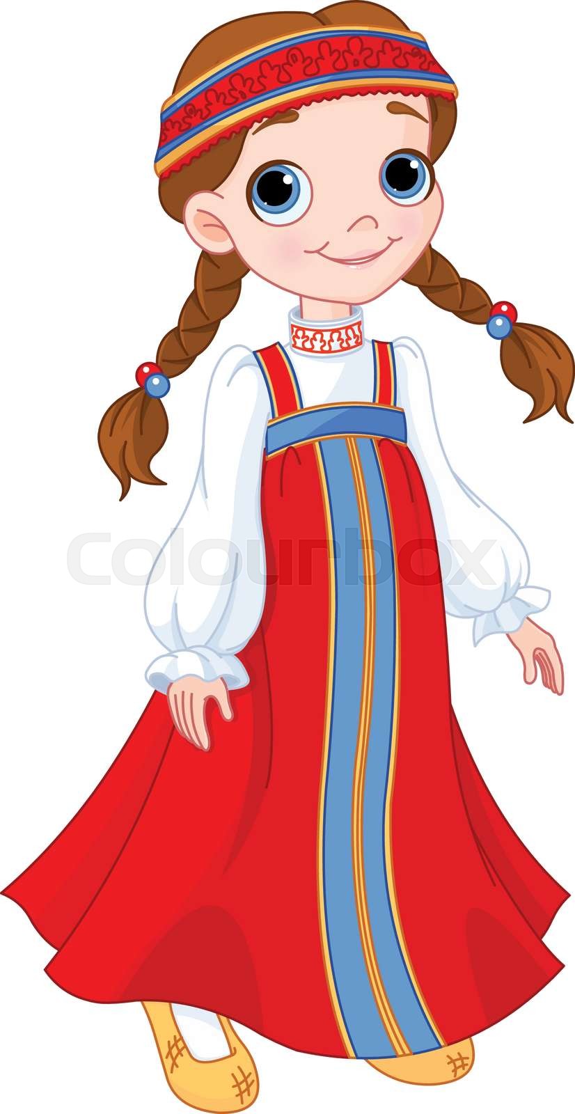 Russian Girl | Stock vector | Colourbox